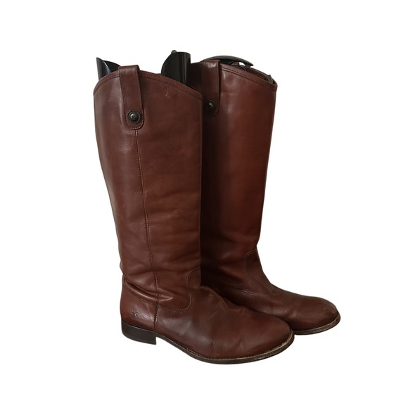 Frye | Shoes | Frye Brown Leather Riding Boots Classic Equestrian Style ...